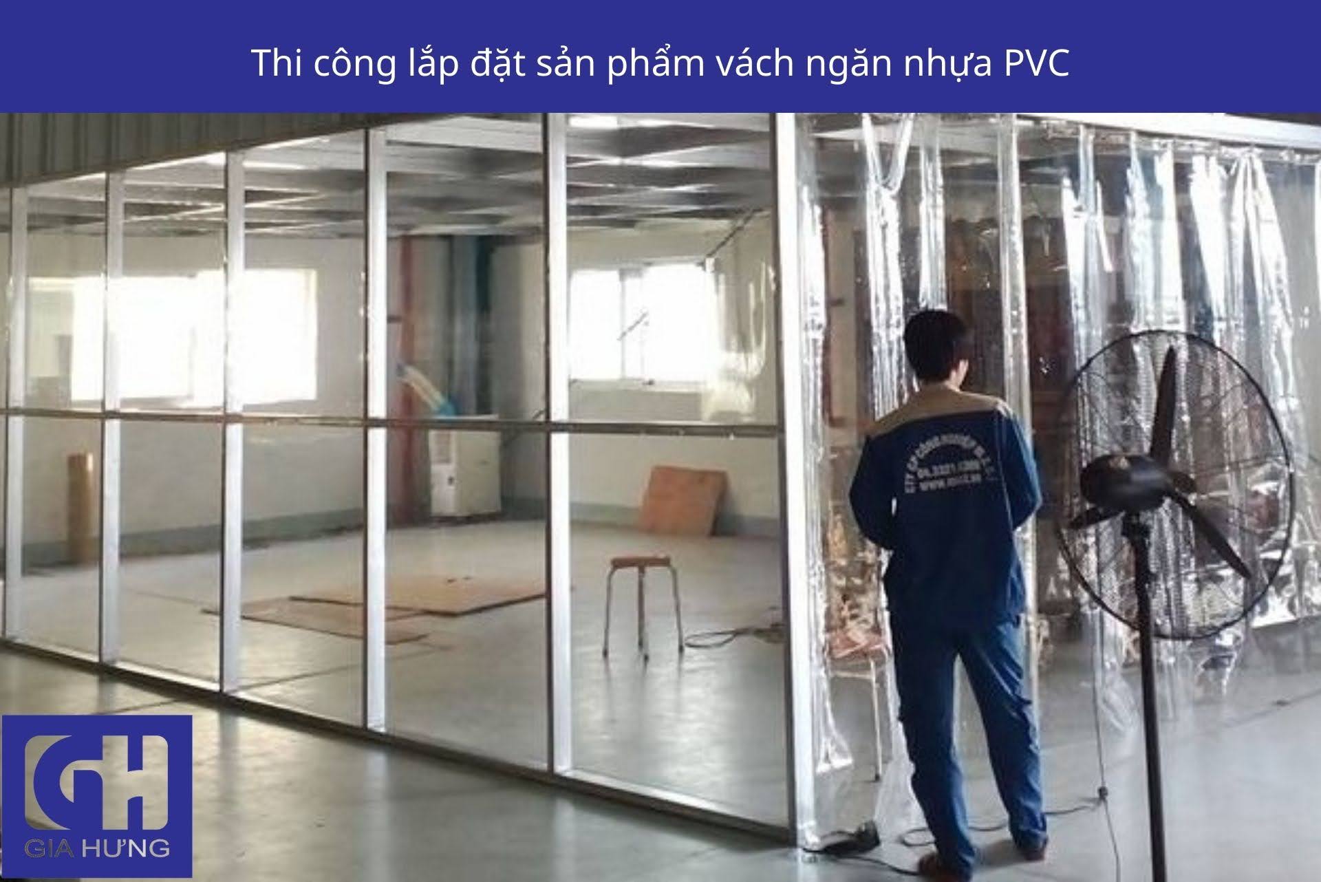 Vách ngăn nhựa PVC trong suốt